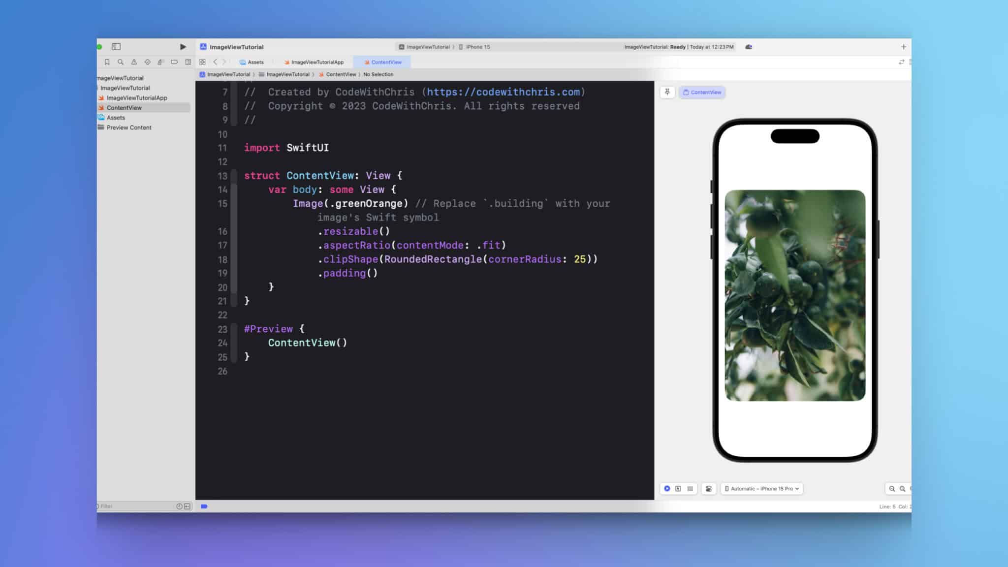 How To Use Swiftui Image 2024 Tutorial And Examples Codewithchris