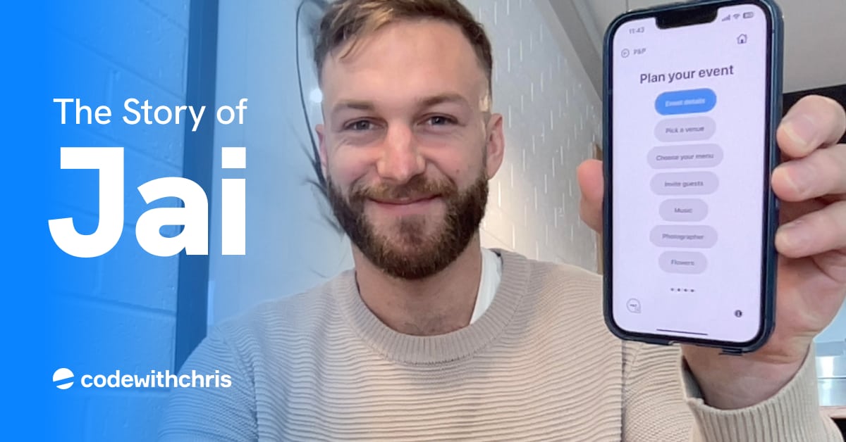 CodeWithChris Student Success Story: Jai Jordan : CodeWithChris